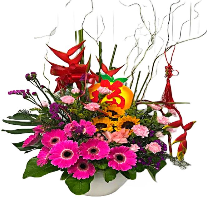 KFA0097 | Gerberas and Carnations Table Flower – Katong Flower Shop
