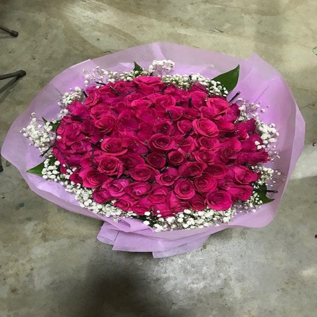 KHB0095 | 99 Roses Bouquet – Katong Flower Shop